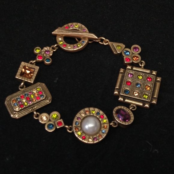 Patricia Locke | Jewelry | Patricia Locke Bracelet Gold Swarovski ...
